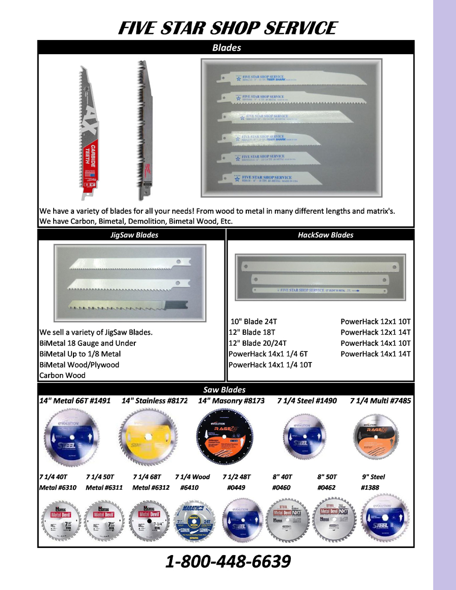 Five Star Shop Service | High Quality Specialty Supplies & Equipment