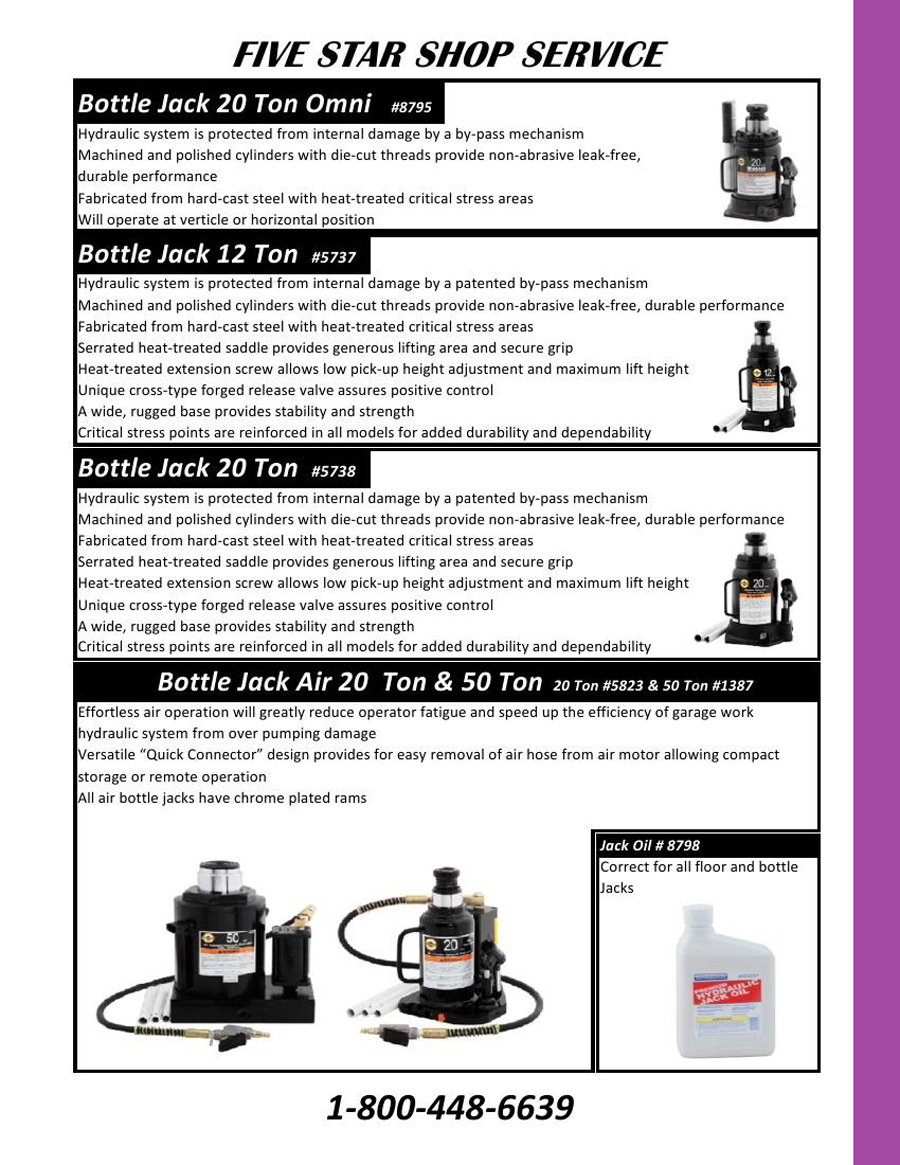 Five Star Shop Service | High Quality Specialty Supplies & Equipment